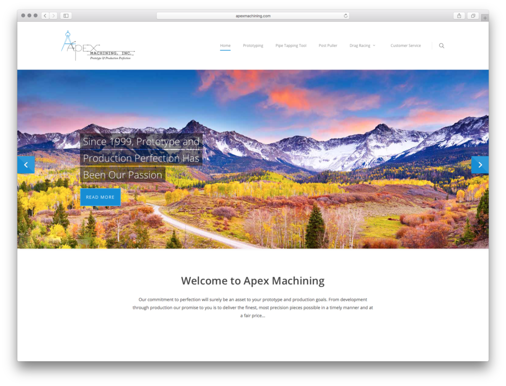 Apex Machining – WordPress Development – Riptide Web